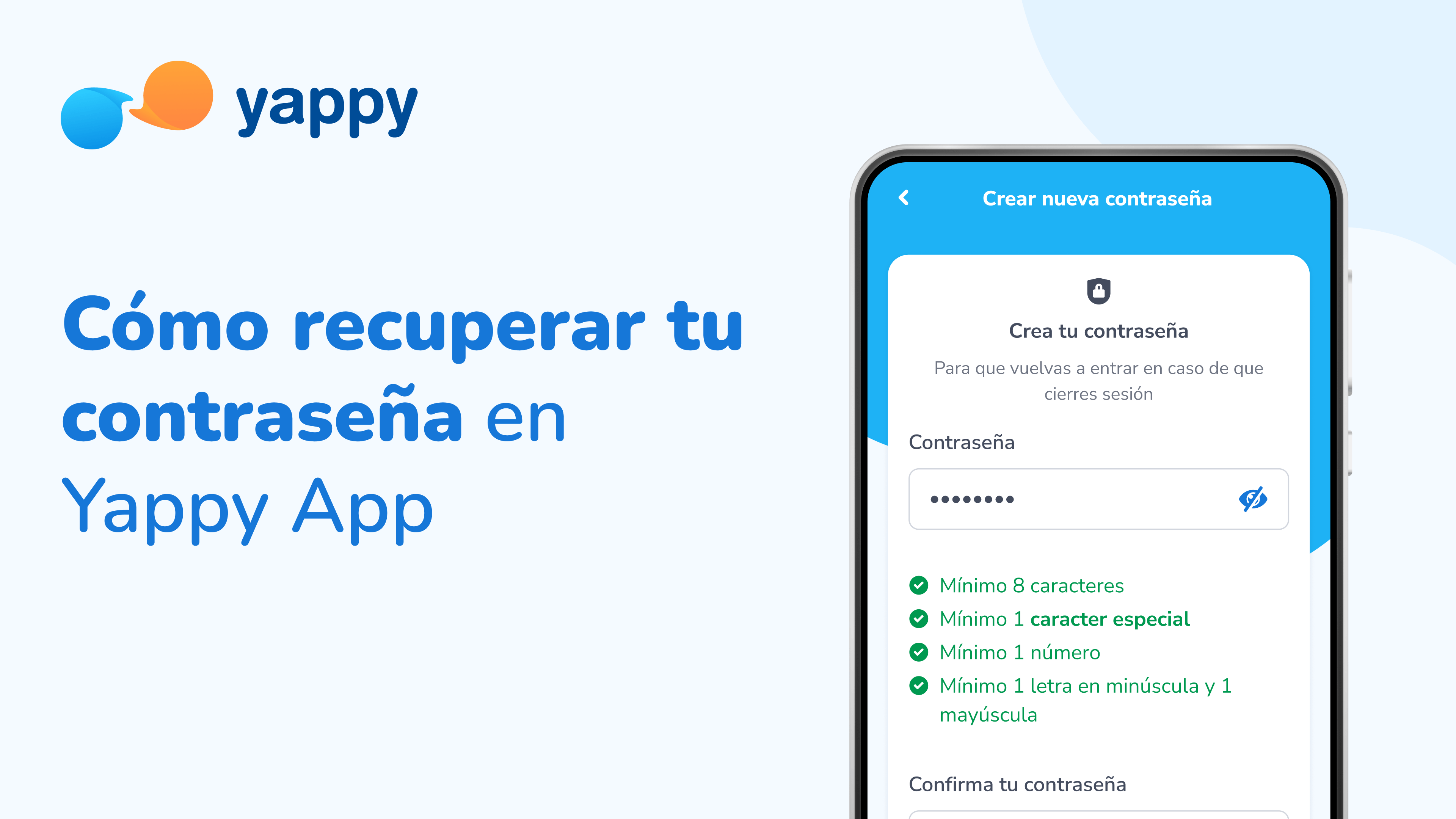 Cómo recuperar tu contraseña en Yappy App - Yappy